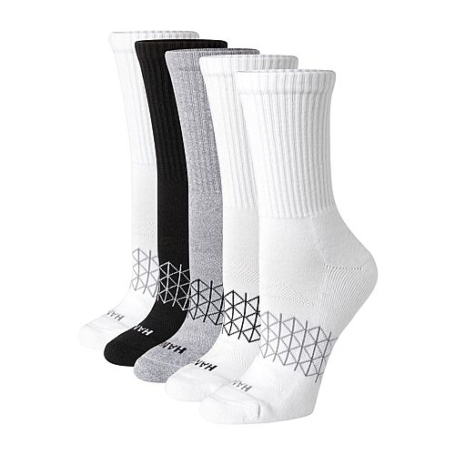 Click here for Hanes Absolute Active Heel Tab Womens 5 Pair Crew... prices