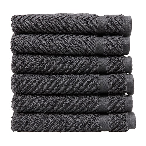 Click here for Linum 6pc. Herringbone Washcloths Set prices
