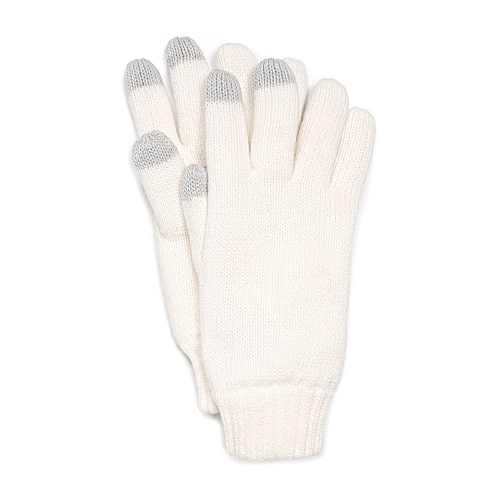 Click here for Muk Luks Touch Screen Enabled Gloves  One Size  Wh... prices