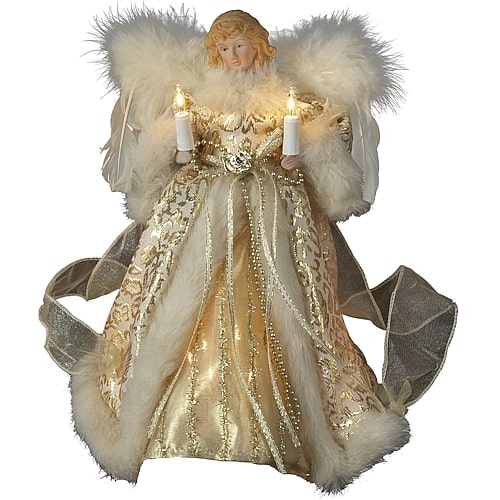 Click here for Kurt Adler UL 10-Light 10 Ivory Color and Gold-Ton... prices