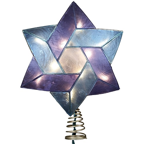 Click here for Kurt S. Adler 10-Light Capiz Color Star of David T... prices