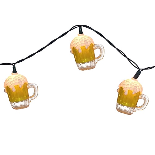 Click here for Kurt Adler 10-Light Plastic Beer Mug Light Set  On... prices