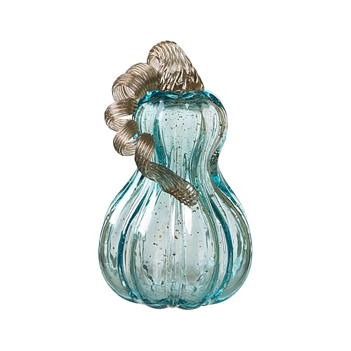 Click here for Glitzhome Blue Glass Gourd Thanksgiving Tabletop D... prices