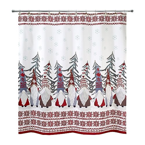 Click here for Avanti Christmas Gnomes Holiday Printed Shower Cur... prices