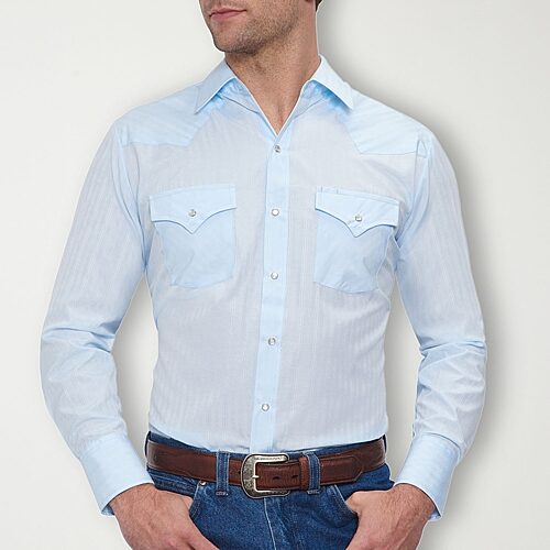 Click here for Ely Cattleman Tonal Snap Front Mens Long Sleeve Cl... prices