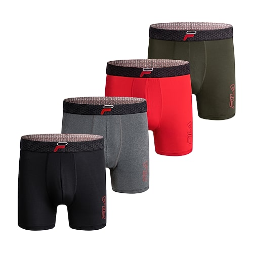 Click here for FILA Perfomance Mesh Mens 4 Pack Boxer Briefs Fm41... prices
