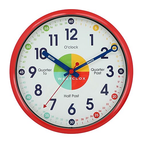 Click here for Westclox 12 Time Teacher Silent/Non-Ticking Wall C... prices