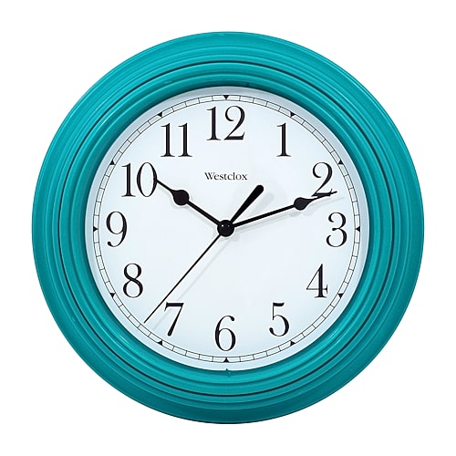 Click here for Westclox 9 Teal Round Simplicity Wall Clock  One S... prices