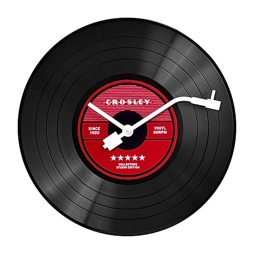 Click here for Crosley 12 Analog Record Wall Clock  One Size  Bla... prices