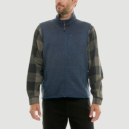 Click here for Hallstatt Mens Midweight Fleece Vest  Large  Blue prices