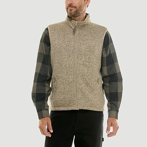 Click here for Hallstatt Mens Midweight Fleece Vest  Medium  Brow... prices