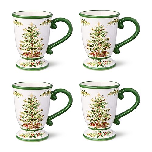 Click here for Certified International Holly Tree 4-pc. Holiday C... prices