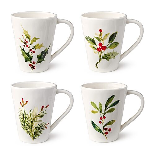 Click here for Certified International Holly And Vines 4-pc. Holi... prices