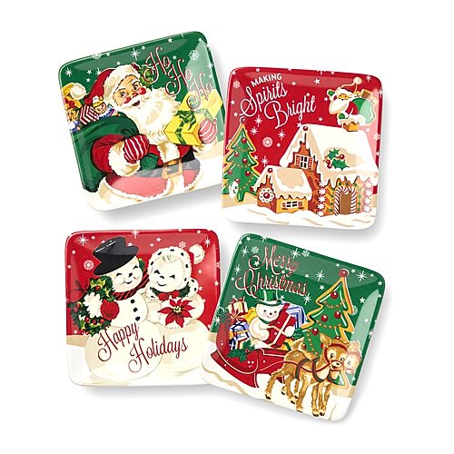 Click here for Certified International SantaS Retro Christmas 4-p... prices