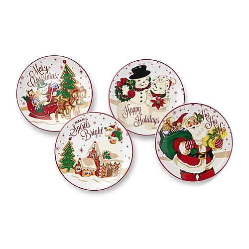 Click here for Certified International SantaS Retro Christmas 4-p... prices