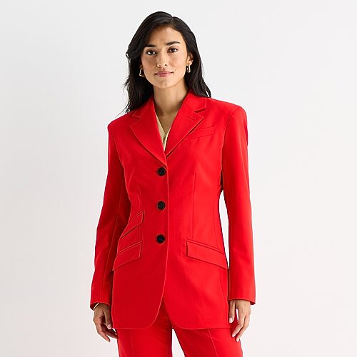 Click here for Worthington Womens Regular Fit Blazer  6  Red prices