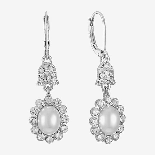 Click here for Monet Jewelry Timeless Silver Tone Halo Double Wom... prices