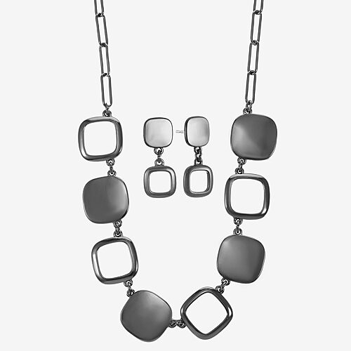 Click here for Liz Claiborne Frontal Collar Necklace & Drop Earri... prices
