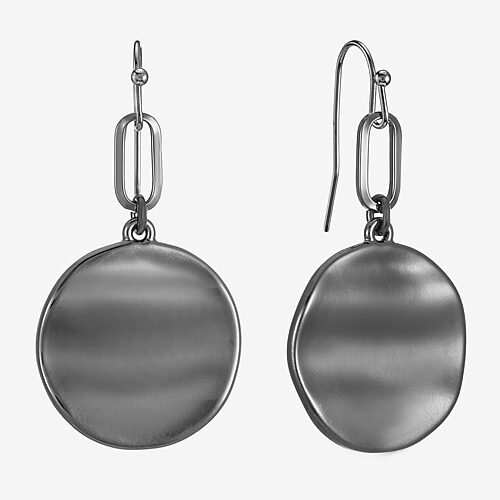 Click here for Liz Claiborne Wavy Coin Womens Paperclip Drop Earr... prices