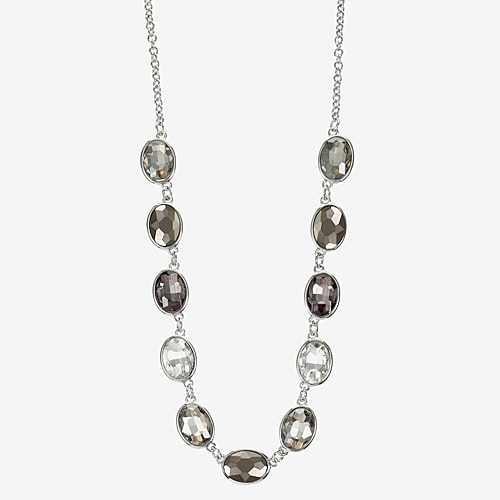 Click here for Monet Jewelry Frontal Womens Gray 17 Inch Collar N... prices