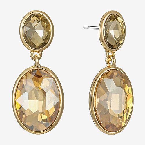 Click here for Monet Jewelry Double Womens Brown Glass Oval Hypoa... prices