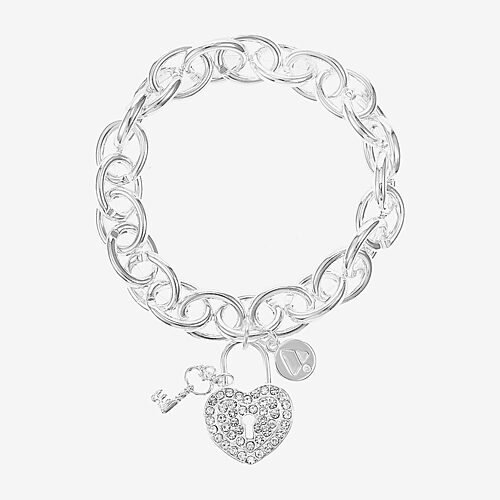 Click here for Liz Claiborne Womens Glass Heart Stretch Bracelet... prices