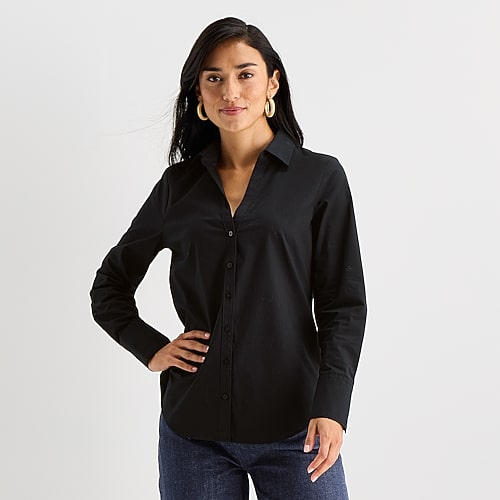 Click here for Worthington Womens Cuffed Long Sleeve Regular Fit... prices