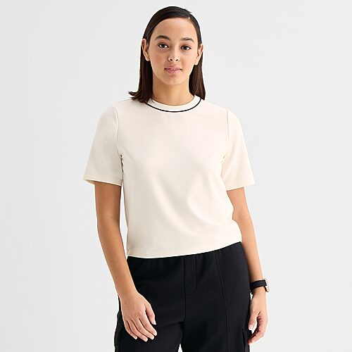 Click here for Stylus Womens Crew Neck Short Sleeve T-Shirt  X-la... prices