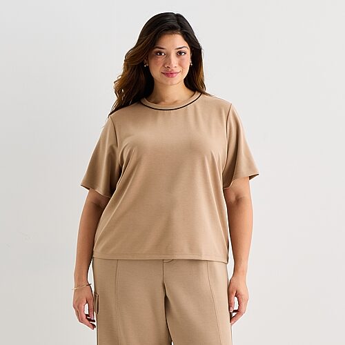 Click here for Stylus Womens Plus Crew Neck Short Sleeve T-Shirt... prices