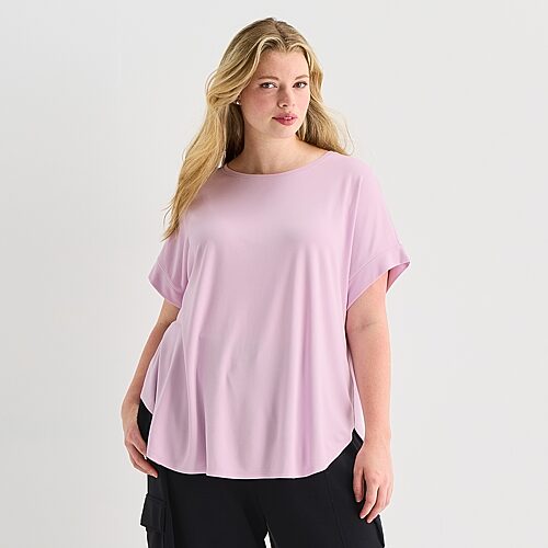 Click here for Stylus Womens Plus Crew Neck Short Sleeve T-Shirt... prices