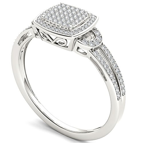 Click here for 1/5 CT.T.W. Natural Round Diamond 10K Gold Engagem... prices