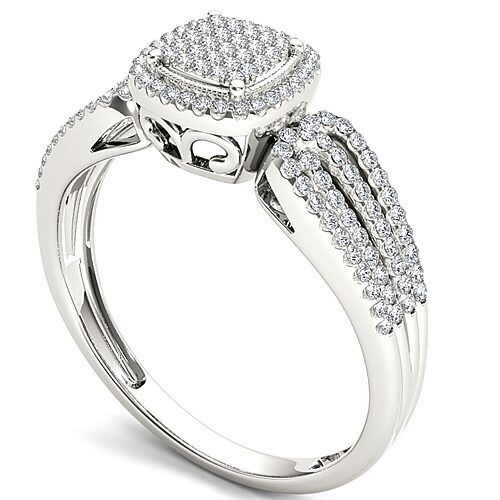 Click here for 1/5 CT.T.W. Natural Round Diamond 10K Gold Engagem... prices