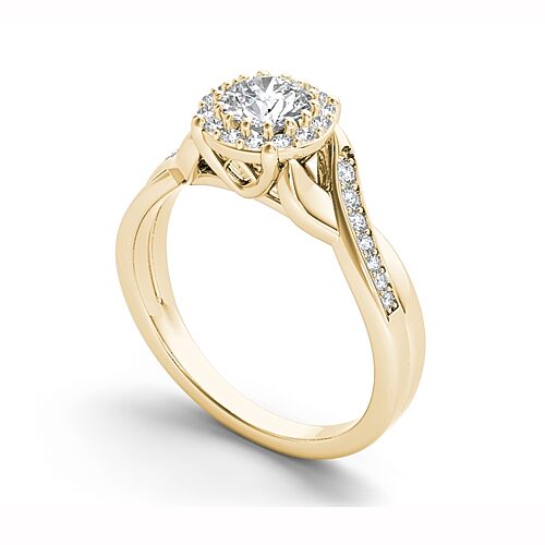 Click here for 1 CT.T.W. Natural Round Diamond 14K Gold Engagemen... prices