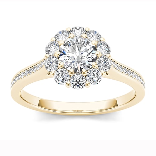 Click here for 1 1/4 CT.T.W. Natural Round Diamond 14K Gold Engag... prices