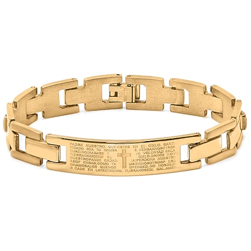 Click here for Mens 18K Gold Plated Stainless Steel Spanish Lords... prices