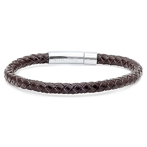 Click here for Steeltime Mens Stainless Steel Wrap Bracelet  One... prices