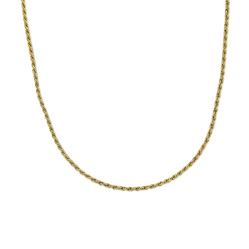 Click here for 18K Gold Over Silver 16 Inch Chain Necklace  One S... prices