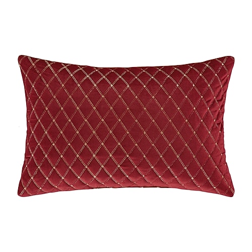 Click here for J. Queen New York Grandeur Crimson Quilted Decorat... prices