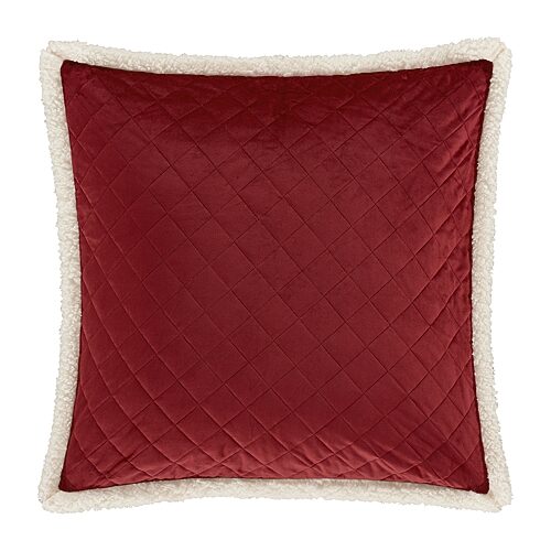 Click here for J. Queen New York Casey Sherpa Crimson Euro Quilte... prices
