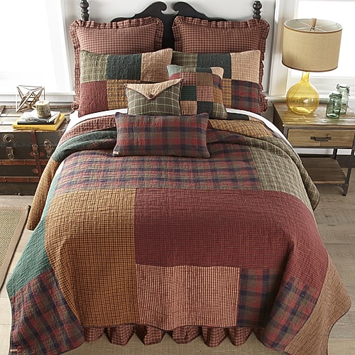 Click here for Donna Sharp Campfire Square Quilt  One Size  Brown prices