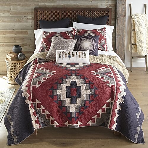 Click here for Donna Sharp Mojave Red 3-pc. Quilt Set  One Size... prices