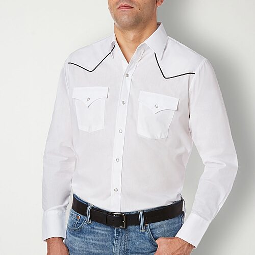 Click here for Ely Cattleman Piped-Yolk Mens Long Sleeve Classic... prices