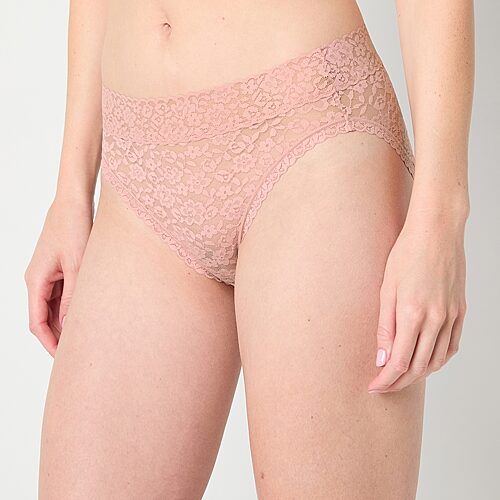 Click here for Ambrielle Everyday Lace High Cut Panty  Medium  Pi... prices