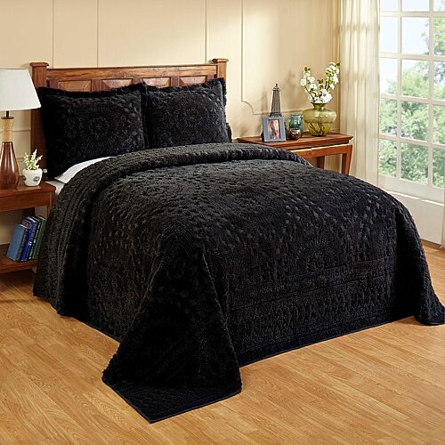 Click here for Better Trends Rio Bedspread  One Size  Black prices