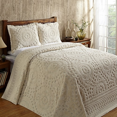 Click here for Better Trends Rio Bedspread  One Size  Beige prices