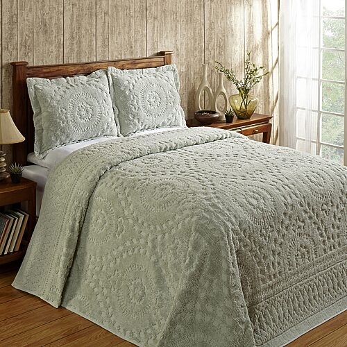 Click here for Better Trends Rio Bedspread  One Size  Green prices