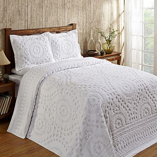 Click here for Better Trends Rio Bedspread  One Size  White prices