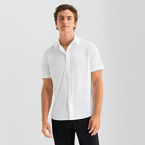 Click here for Stylus Mens Short Sleeve Regular Fit Button-Down S... prices