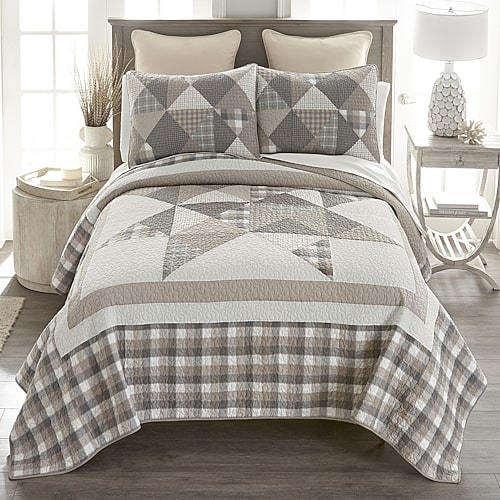Click here for Donna Sharp Smoky Star Cotton Quilt Set  One Size... prices