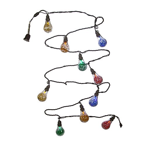 Click here for Kurt Adler Ul 10-Light Led Tinsel A19 Multi String... prices